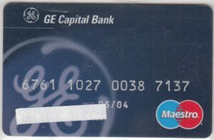 Bank Card: GE Capital Bank (GE Capital Bank, Czech RepublicCol:CZ-MS ...