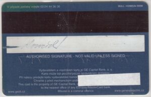 Bank Card: GE Capital Bank (GE Capital Bank, Czech RepublicCol:CZ-MS ...