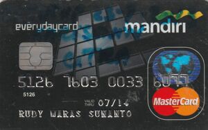 Bank Card: Everydaycard (Bank Mandiri, IndonesiaCol:ID-MC-0108