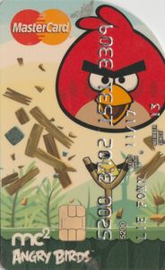 Bank Card: Mc2 Angry Birds (Bank BII, IndonesiaCol:ID-MC-0109