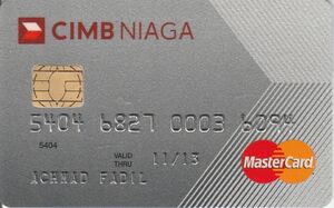 Bank Card: Cimb Niaga (CIMB Niaga (Indonesia), IndonesiaCol:ID-MC-0110 💳