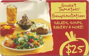 Gift Card: Food Plates (Souplantation & Sweet Tomatoes, United States ...