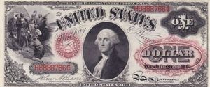 Banknote: 1 Dollar (United States of America(1874 Legal Tender Note ...