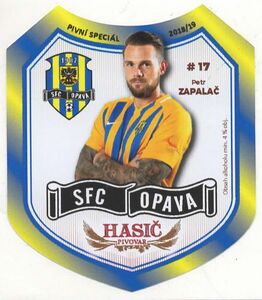 Popis nápoju: SFC Opava : Petr Zapalař (Minipivovar Hasič Bruntál, Česká republika(SFC Opava ...
