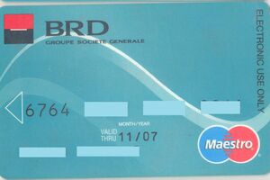 Bank Card: Brd Groupe Societe Generale (Brd Groupe Societe Generale ...