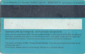 Bank Card: Brd Groupe Societe Generale (Brd Groupe Societe Generale ...