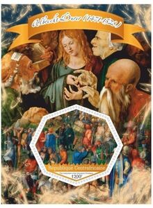 الطابع: Art Albrecht Durer (جمهورية أفريقيا الوسطى: طوابع غير قانونية ...