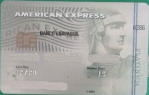 Bank Card: American Express (BANCO DE GUAYAQUIL, EcuadorCol:EC-AE-0003