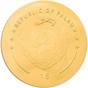 Coin: 1 Dollar (Football) (Palau(Golden Highlights) Col:PW-000984 🪙