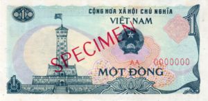 Banknote: 1 Đồng (Vietnam(1985 Issue) Wor:P-90s