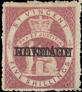 Stamp: Colonial badge (Saint Vincent and The Grenadines(Revenue) For:VC ...
