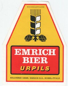 Etiqueta de bebida: Emrich Bier Urpils (Privatbrauerei Emrich & Co. KG ...