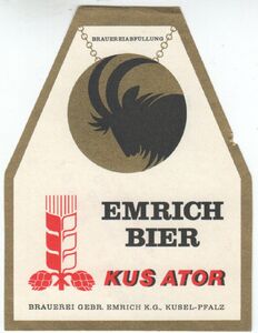 Etiqueta de bebida: Emrich Bier Kusator (Privatbrauerei Emrich & Co. KG ...