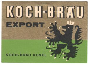 Drink Label: Koch-Bräu Export (Koch-Bräu Kusel, Germany, Federal ...