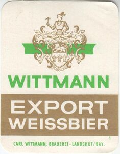 Drink Label: Wittmann Export Weissbier (Spezialitäten Brauerei C ...