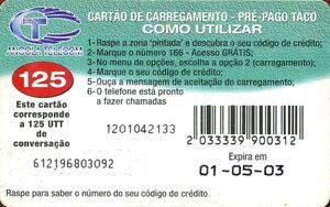 Phonecard: Taco - Waterfall (Mobile Angola, Angola(Taco (Angola Telecom ...