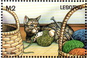 Stamp: Bengal (Lesotho(Cats (1998)) Mi:LS 1294,Yt:LS 1267,Sg:LS 1387
