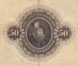 Banknote: 50 Kronor (Sweden(1952-1973 Issue) Wor:P-44a.3