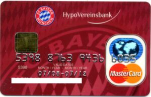 Bank Card: HypoVereinsbank - FC Bayern Munchen (HypoVereinsbank AG ...
