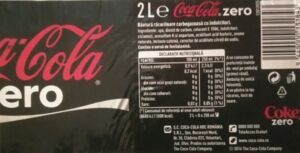 Drink Label: Coca-Cola Zero Calorii (S.C. Coca-Cola HBC Romania S.R.L ...