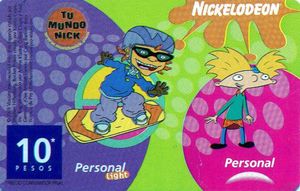 Phonecard: Tu mundo Nick (Personal, Argentina(Nickelodeon) Col:AR-PER-0085A