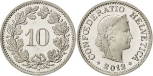 Coin: 10 Rappen (Switzerland(1848~Today - Circulation) WCC:km27