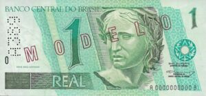 Billete de Banco: 1 Real (Brasil(1994-2012 ND "Real" Issue) Wor:P ...