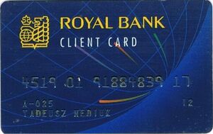 Cartões de bancos: Client card (Royal Bank of Canada, CanadáCol:CA-PL ...