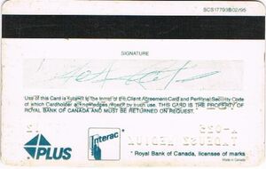 Cartões de bancos: Client card (Royal Bank of Canada, CanadáCol:CA-PL ...