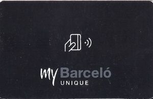 Tarjeta de hotel: My Barceló Unique (Barceló Hotels, España(my Barceló) Col:ESP-15807