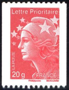 Stamp: 20g Priority Letter (France(Marianne de Beaujard) Yt:FR 4572,Mi ...