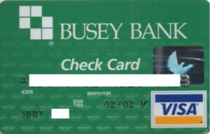Bank Card: Check Card (Busey Bank, United States of AmericaCol:US-VI-0952