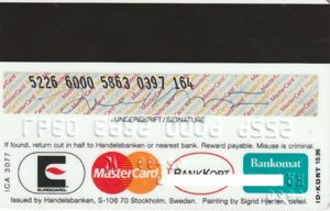 Bank Card: Handelsbanken Bankkort (Handelsbanken, SwedenCol:SE-MC-0011.04