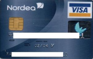 Bank Card: Nordea Blue (Nordea Bank AB, SwedenCol:SE-VI-0007.03