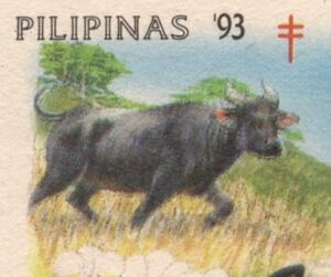 Stamp: Tamaraw (Philippines: Cinderella Stamps(Tuberculosis Charity ...