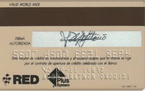 Tarjeta de Banco: Banca Serfin (Banca Serfin, MéxicoCol:MX-VI-0134