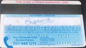 Bank Card: Girobank (Girobank, United Kingdom of Great Britain ...