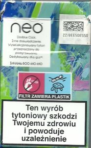 Cigarette Pack: Neo Arctic Blue Click (PolandCol:PL-TO-0008