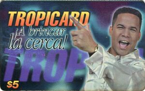 Phonecard: Tropicard - A Brincar la Cerca! 5$ (Codetel, Dominican Republic(Tropicard) Col:DO-COD ...