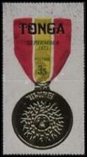 Stamp: Medal of Merit (Tonga(Royal Tongan Medal of Merit) Mi:TO 378,Sn ...
