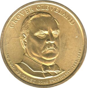Coin: 1 Dollar (22 nd president Grover Cleveland 1885-1889) (United ...