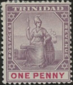 Stamp: Seated Britannia (Trinidad(Seated Britannia Definitives 1896 ...