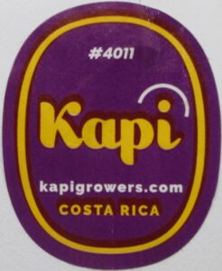 Fruit Sticker: Kapi #4011 (Costa RicaCol:CR-FR-00845 🍎