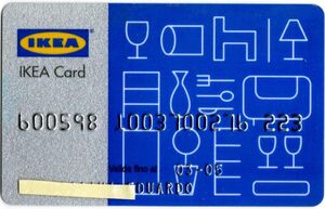 Bank Card: IKEA Card (Findomestic Banca SpA, ItalyCol:IT-GM-0084