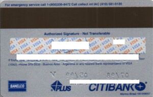 Bank Card: AAdvantage (Citibank, ArgentinaCol:AR-VI-0186