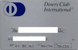 Bank Card: Diners Club International (Diners Club of Japan, JapanCol:JP ...