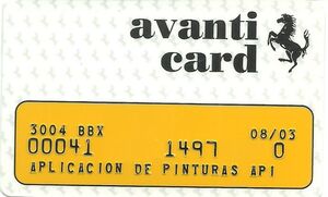 Functional Card: Avanti Card (Clubs - Unknown Clubs, Spain(Avanti) Col ...