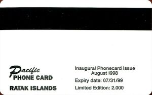 Carte téléphonique: Ratak - Tropical Parrot (FAKE Marshall Islands ...