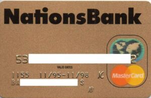 Bank Card: NationsBank (NationsBank, United States of AmericaCol:US-MC-0890
