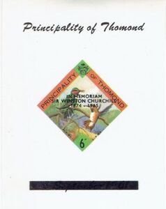 Stamp: Hummingbirds in tree - Churchill Memorial (Ireland: Cinderella ...